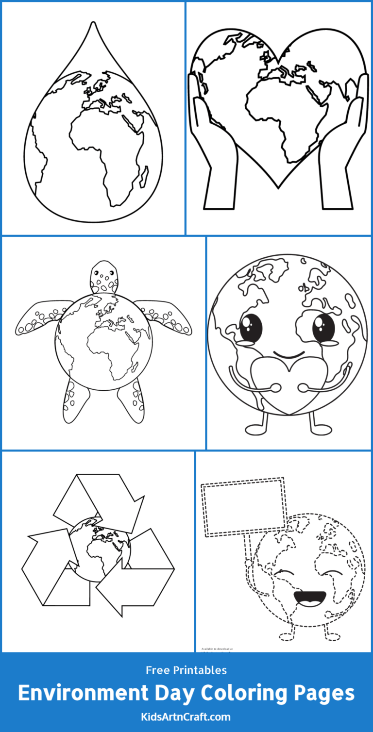World Environment Day Coloring Pages For Kids – Free Printables - Kids ...