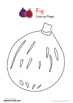 Fig Coloring Pages For Kids – Free Printables - Kids Art & Craft