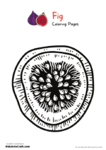 Fig Coloring Pages For Kids – Free Printables - Kids Art & Craft
