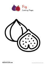 Fig Coloring Pages For Kids – Free Printables - Kids Art & Craft