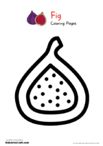 Fig Coloring Pages For Kids – Free Printables - Kids Art & Craft