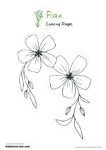 Flax Coloring Pages For Kids – Free Printables - Kids Art & Craft