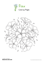 Flax Coloring Pages For Kids – Free Printables - Kids Art & Craft