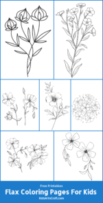 Flax Coloring Pages For Kids – Free Printables - Kids Art & Craft