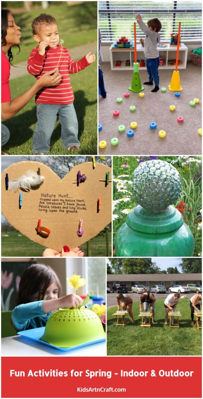 Fun Activities for Spring - Indoor & Outdoor - Kids Art & Craft