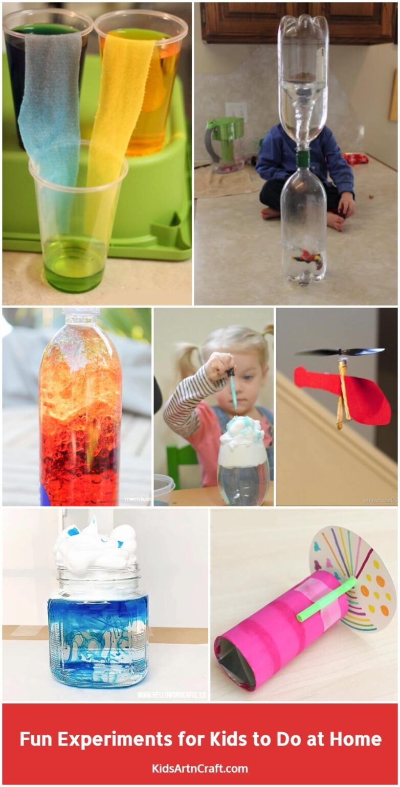 Fun Experiments for Kids to Do at Home - Kids Art & Craft