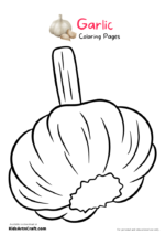 Garlic Coloring Pages For Kids – Free Printables - Kids Art & Craft