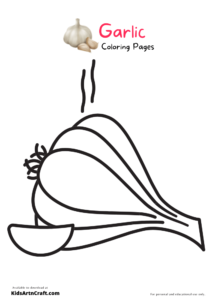 Garlic Coloring Pages For Kids – Free Printables - Kids Art & Craft