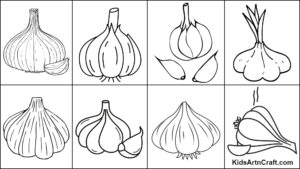 Garlic Coloring Pages For Kids – Free Printables - Kids Art & Craft