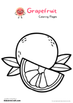 Grapefruit Coloring Pages For Kids – Free Printables - Kids Art & Craft