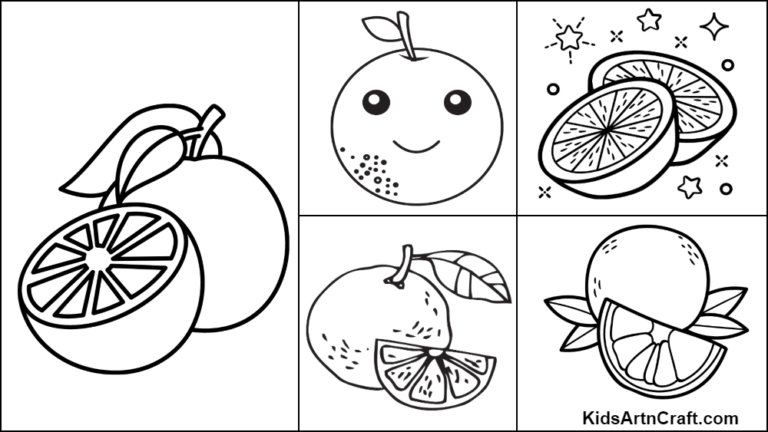 Grapefruit Coloring Pages For Kids – Free Printables - Kids Art & Craft