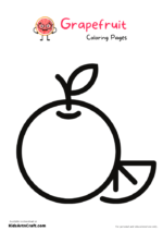 Grapefruit Coloring Pages For Kids – Free Printables - Kids Art & Craft