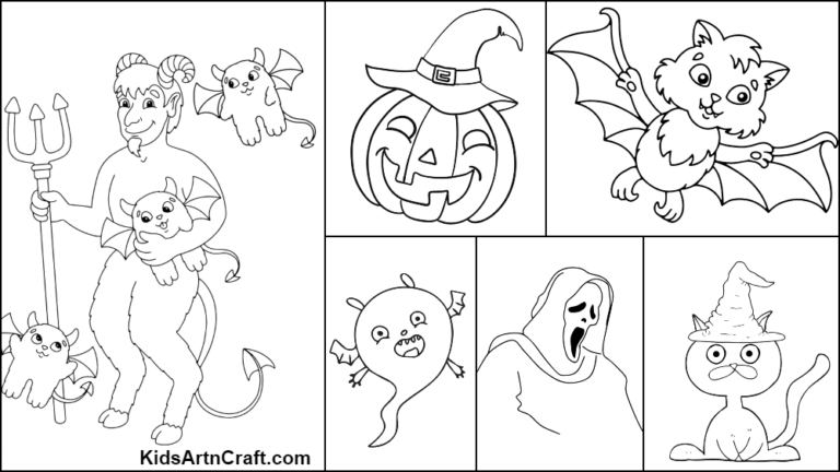 Halloween Coloring Pages For Kids – Free Printables - Kids Art & Craft
