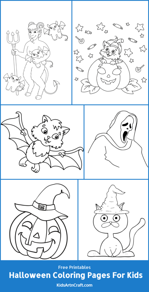 Halloween Coloring Pages For Kids – Free Printables - Kids Art & Craft