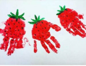 Strawberry Paintings for Kids - Kids Art & Craft