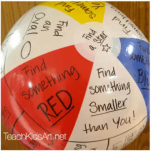 Indoor Beach Ball Games and Activities - Kids Art & Craft