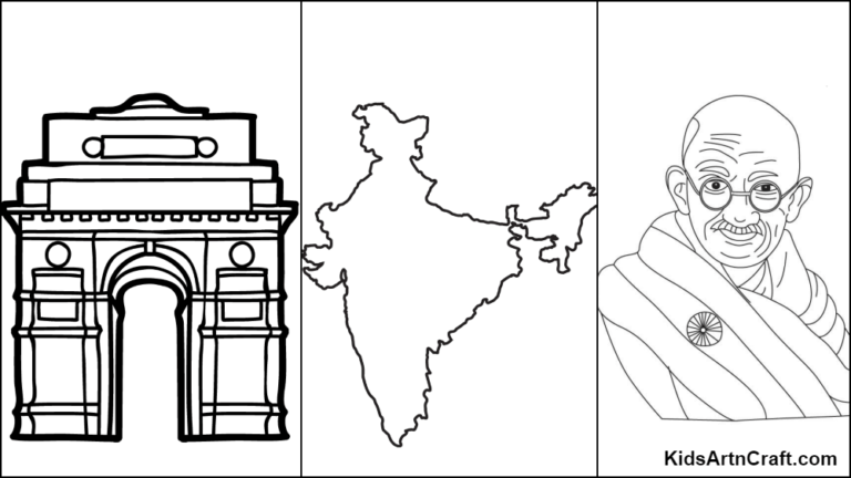India’s Independence day Coloring Pages For Kids – Free Printables ...