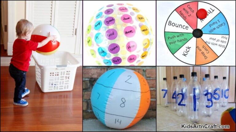 Indoor Beach Ball Games and Activities - Kids Art & Craft