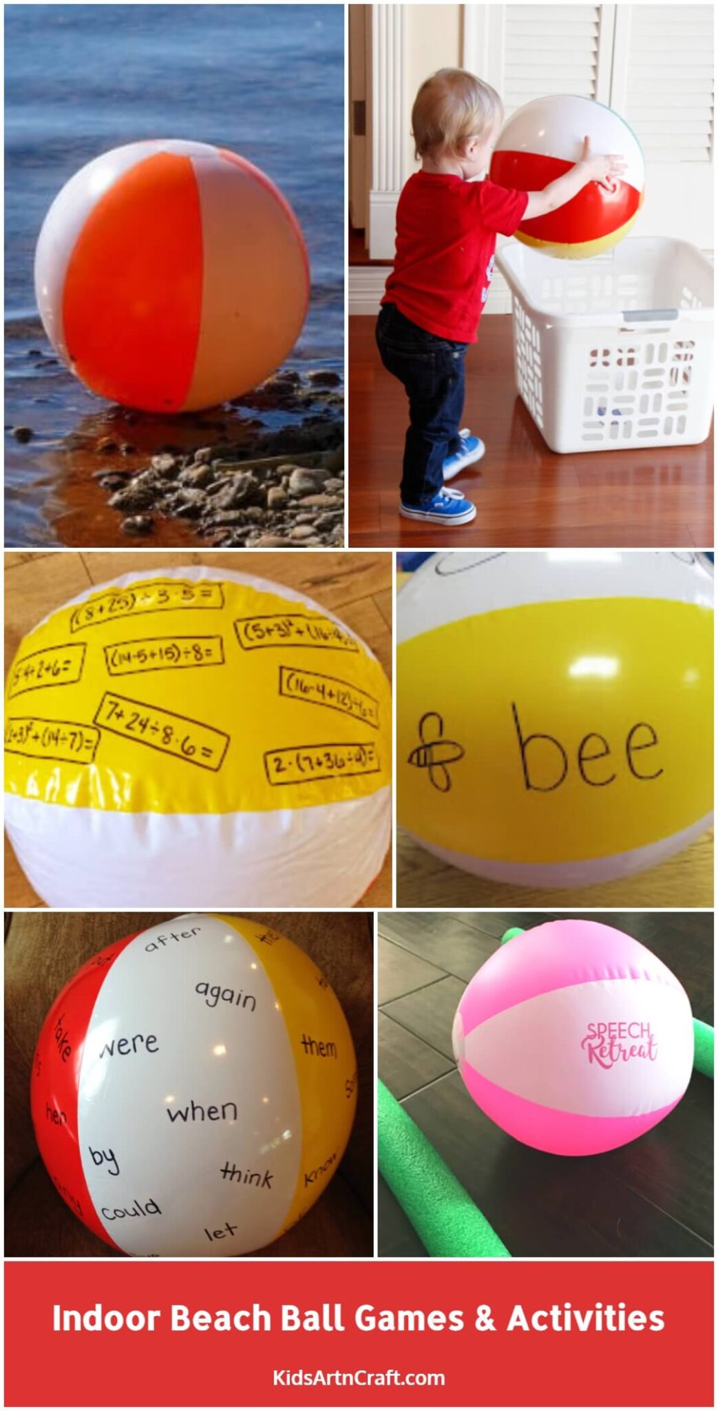 Indoor Beach Ball Games and Activities - Kids Art & Craft