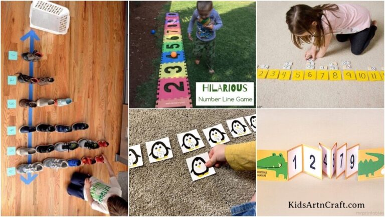 Interactive Number Line Activities for Kids - Kids Art & Craft