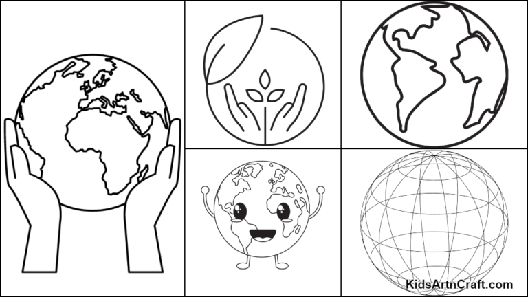International Earth Day Coloring Pages For Kids – Free Printables ...