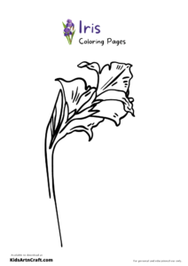 Iris Coloring Pages For Kids – Free Printables - Kids Art & Craft