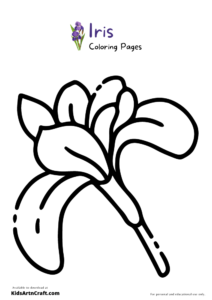 Iris Coloring Pages For Kids – Free Printables - Kids Art & Craft