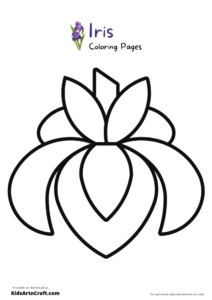 Iris Coloring Pages For Kids – Free Printables - Kids Art & Craft