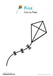 Kite Day Coloring Pages For Kids – Free Printables - Kids Art & Craft