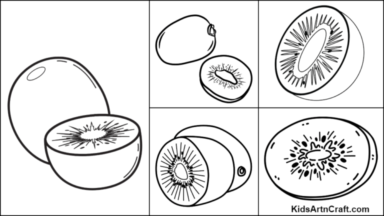Kiwi Coloring Pages For Kids – Free Printables - Kids Art & Craft