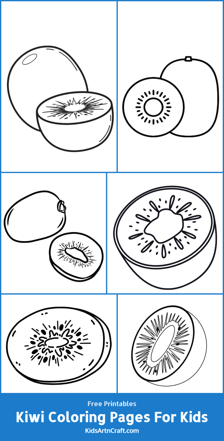 Kiwi Coloring Pages For Kids – Free Printables - Kids Art & Craft