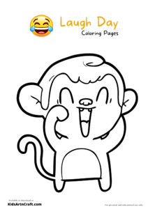 Let’s Laugh Day Coloring Pages For Kids – Free Printables - Kids Art ...