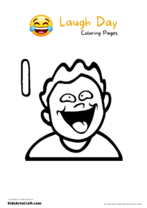 Let’s Laugh Day Coloring Pages For Kids – Free Printables - Kids Art ...