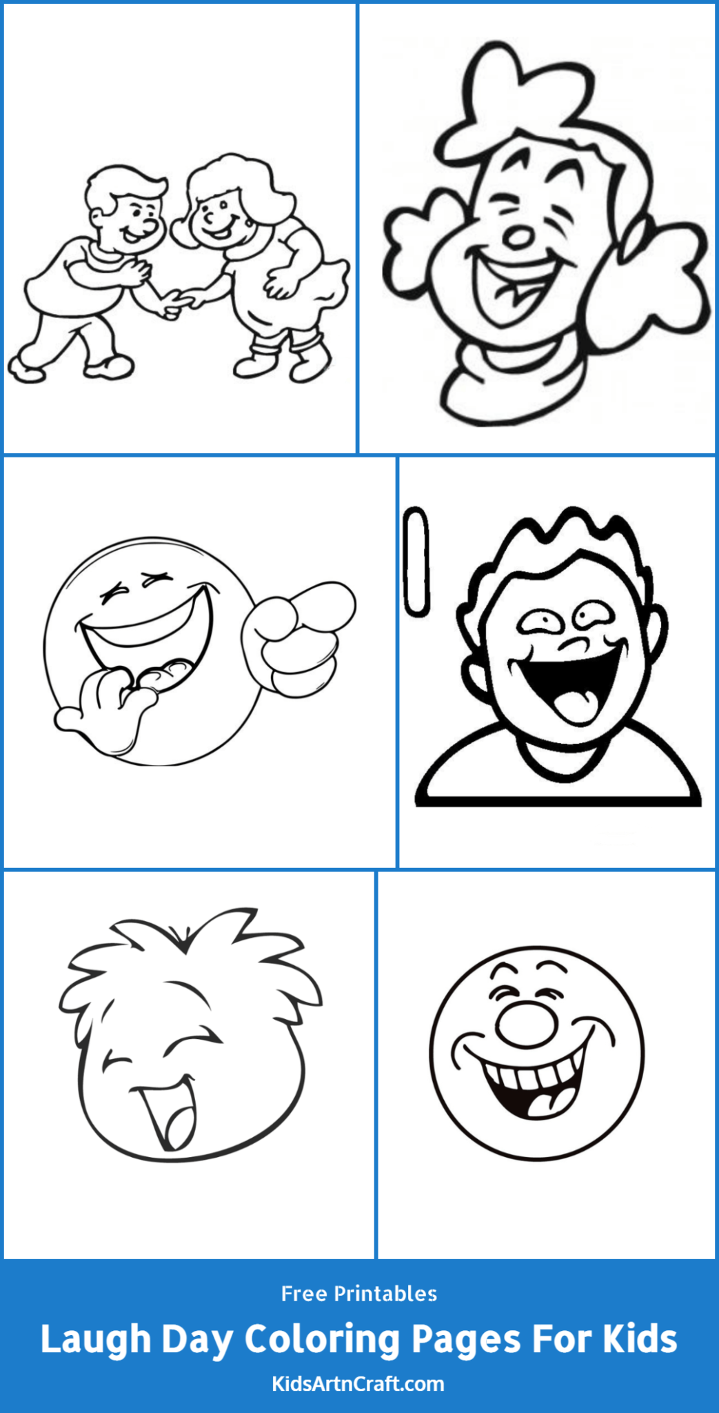 Let’s Laugh Day Coloring Pages For Kids – Free Printables - Kids Art ...