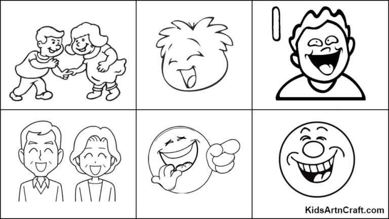 Let’s Laugh Day Coloring Pages For Kids – Free Printables - Kids Art ...