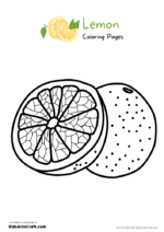 Lemon Coloring Pages For Kids – Free Printables - Kids Art & Craft