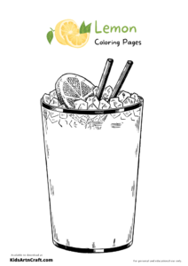 Lemon Coloring Pages For Kids – Free Printables - Kids Art & Craft