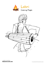 Lohri Coloring Pages For Kids – Free Printables - Kids Art & Craft