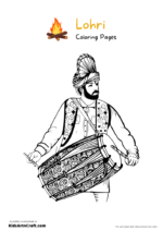 Lohri Coloring Pages For Kids – Free Printables - Kids Art & Craft