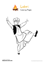 Lohri Coloring Pages For Kids – Free Printables - Kids Art & Craft
