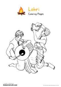 Lohri Coloring Pages For Kids – Free Printables - Kids Art & Craft