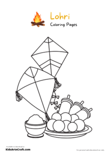 Lohri Coloring Pages For Kids – Free Printables - Kids Art & Craft
