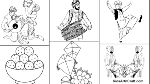Lohri Coloring Pages For Kids – Free Printables - Kids Art & Craft