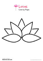 Lotus Coloring Pages For Kids – Free Printables - Kids Art & Craft
