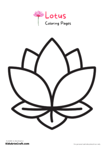 Lotus Coloring Pages For Kids – Free Printables - Kids Art & Craft
