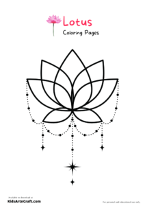 Lotus Coloring Pages For Kids – Free Printables - Kids Art & Craft