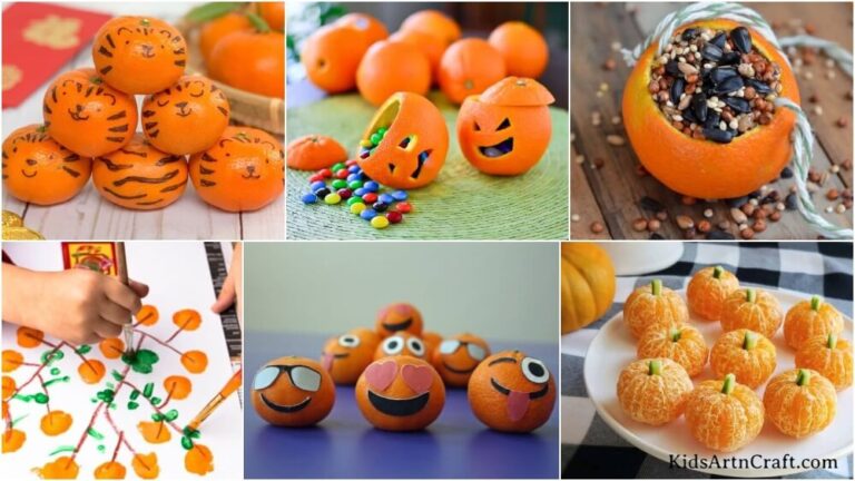 Mandarin Orange Crafts & Activities for Kids - Kids Art & Craft