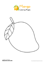Mango Coloring Pages For Kids – Free Printables - Kids Art & Craft