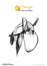 Mango Coloring Pages For Kids – Free Printables - Kids Art & Craft