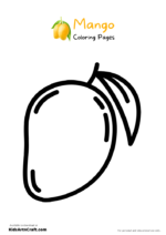 Mango Coloring Pages For Kids – Free Printables - Kids Art & Craft